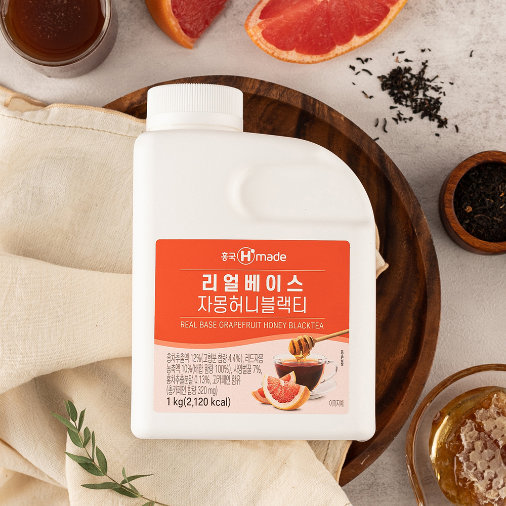 카페뮤제오 흥국에프엔비 리얼베이스 자몽허니블랙티 1kg x 2